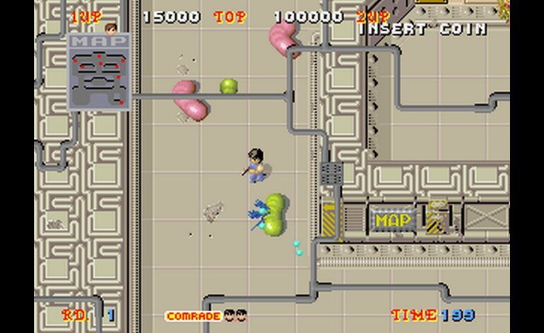 Play Alien Syndrome (set 4, System 16B, unprotected) • Arcade GamePhD