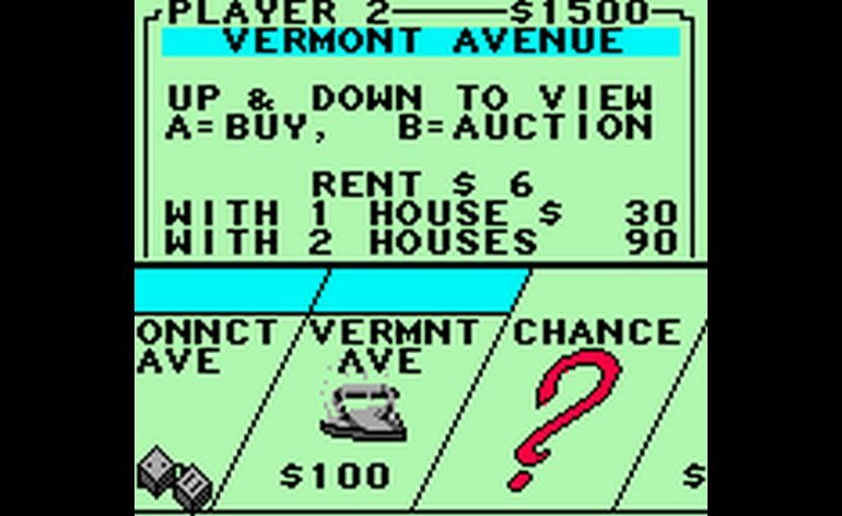 Play Monopoly (USA) • Game Boy Color GamePhD